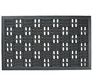 NATURE MATS BY GEO Rubber Basket Weave Doormat