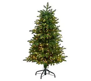NEARLY NATURAL 4 Ft. South Carolina Fir Tree W/ 50 Led