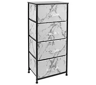 SORBUS Nightstand Chest With 4 Drawers