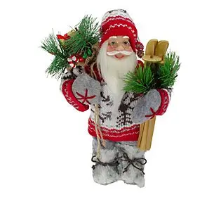NORTHLIGHT 12' Santa Dressed In A Warm Sweater Boots Figure