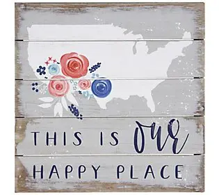 SINCERE SURROUNDINGS Happy Place Wall Art By