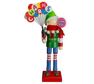 NORTHLIGHT 11' Red&blue Prince Blow Pop Elf Tab Letop Figurine