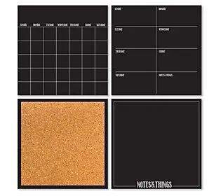 WALLPOPS Black 4-piece Organizer Kit