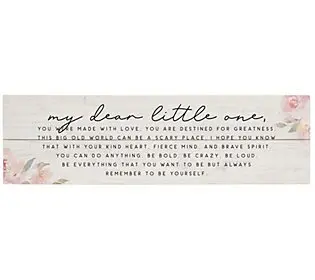 SINCERE SURROUNDINGS Dear Little One Vintage Pallet Board By