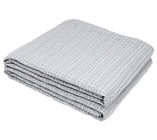 VALERIE PARR HILL Waffle Gray King Blanket Valerie