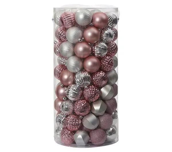 NEARLY NATURAL Holiday Shatterproof, 101 Count Rnament Set
