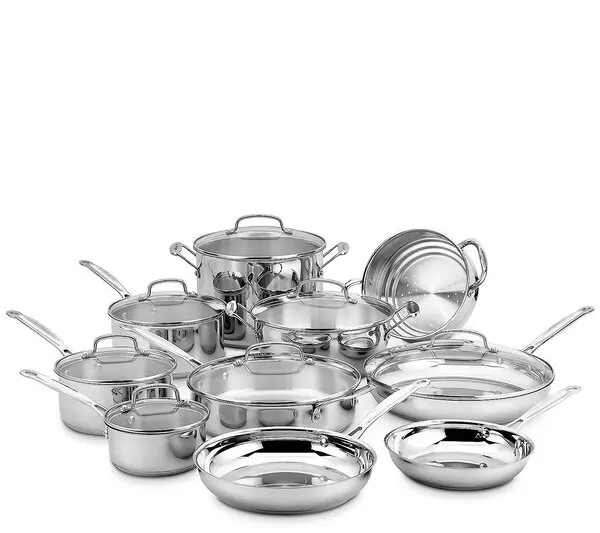 CUISINART Chef's Classic Stainless 17-piece Coo Kware Set
