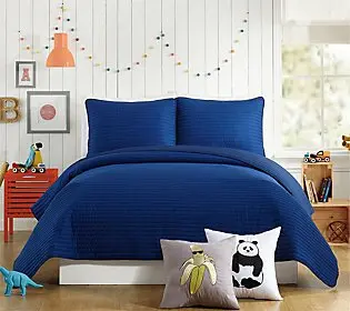 QVC Urban Playground Astor Full/queen Quilt Set 3 -piece