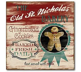 COURTSIDE MARKET Old St. Nick Bakery 16x16 Canv S