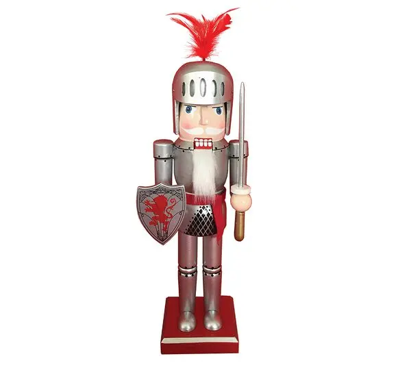 SANTA'S WORKSHOP 14' Red Lion Knight Nutcracker