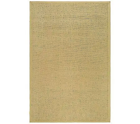 SAFAVIEH Serenity Houndstooth Natural Fiber Sisal 6' X 9 Rug W/border