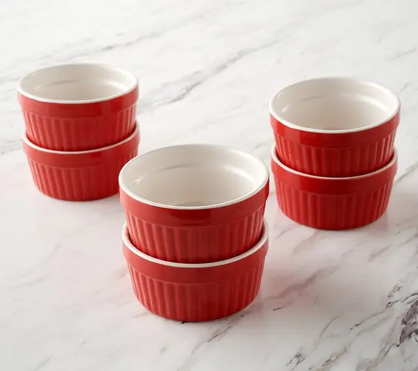 10 STRAWBERRY STREET Roma Set Of 6 4-oz Ramekin S