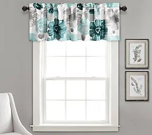LUSH DECOR Leah 52' X 18' Single Room Darkening Valance By