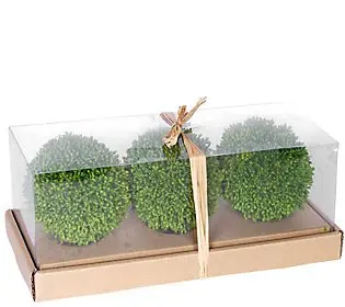 VALERIE PARR HILL Set Of Three 4' Boxwood Spheres Valerie