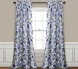 LUSH DECOR Cynthia Jacobean 52'x95' Set Of 2 Window Panels By
