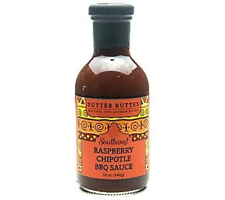 SUTTER BUTTES NATURAL AND ARTISAN FOODS Set Of 2 Southwest Raspberry Chip Otle Bbq Sauce