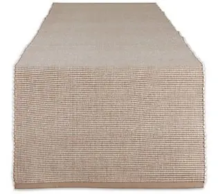 DESIGN IMPORTS 2-tone Ribbed Table Runner 13x72