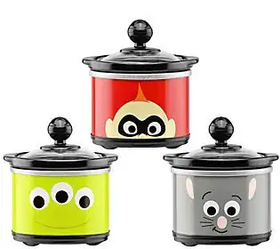 Disney Pixar Characters Mini Slow Cookers, 3-Pack One-Color