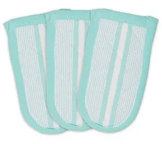 DESIGN IMPORTS Set Of 3 Chef Stripe Pan Handle