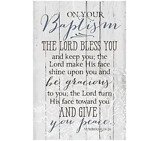 DEXAS Dexsa On Your Baptism-new Horizons Wood Plaque With Easel