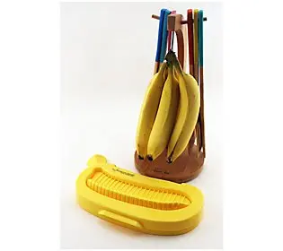 BERGHOFF Cooknco Bamboo Banana Hanger And Cutte R Set