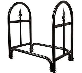 PURE GARDEN Fireplace Log Rack Finial Design
