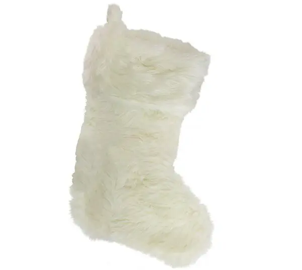 NORTHLIGHT 19.5' Cream White Super Soft Solid S Tocking
