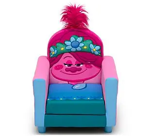 DELTA CHILDREN Trolls World Tour Figural Upholstered Chair By - One ...