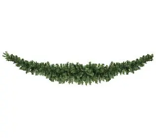 NORTHLIGHT 13' Green Canadian Pine Artificial S Wag Unlit