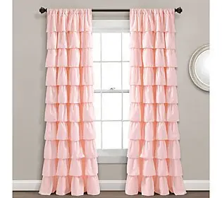 LUSH DECOR Ruffle 50' X 84' Single Window Panel Lush De Cor