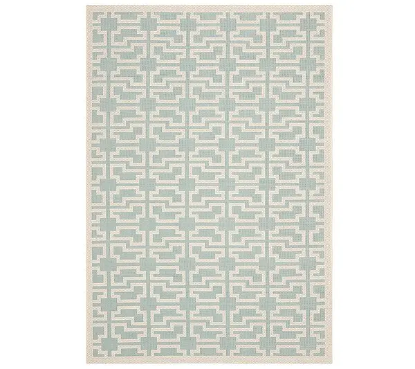 SAFAVIEH 4' X 5'7' Abstract Indoor/outdoor Rug