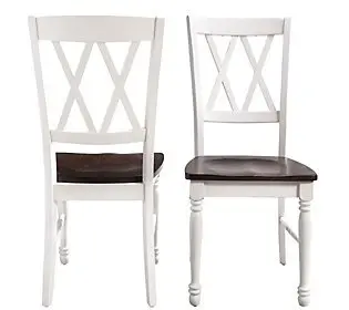 CROSLEY Shelby Set Of 2 White Dining Chairs