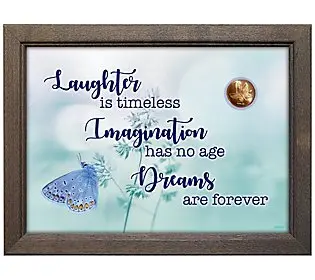 AMERICAN COIN TREASURES Laughter, Imagination, Dreams With Butterfly Co In Frame