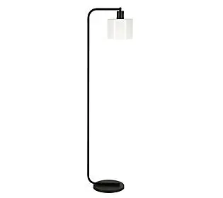 HUDSON&CANAL Hudson & Canal Cadmus Floor Lamp With White Mil K Glass Shade