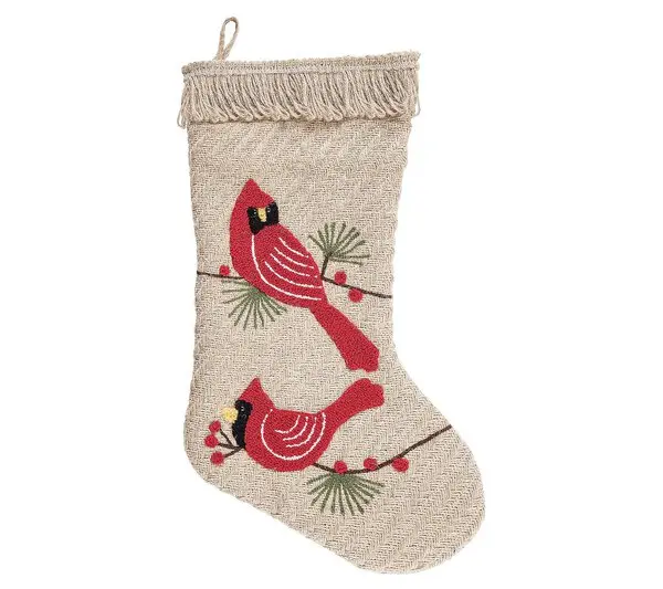 C&F HOME Cardinals Christmas Stocking