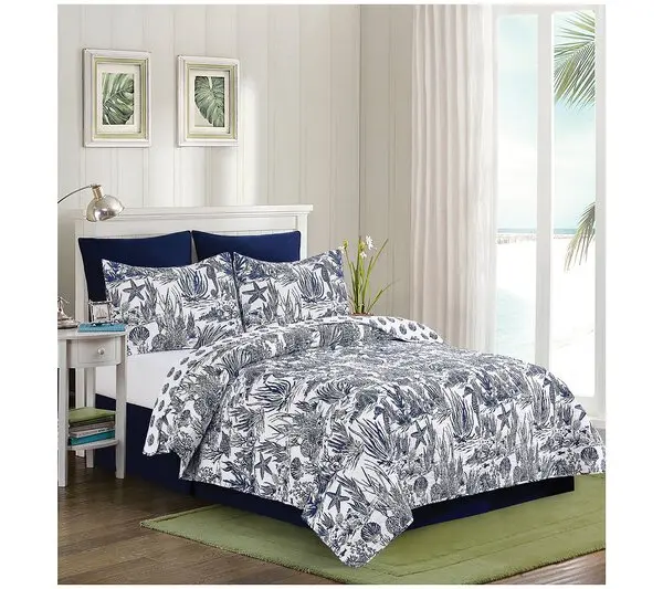 C&F HOME Reef Shores 3-piece Cotton Full/queen Quilt Set