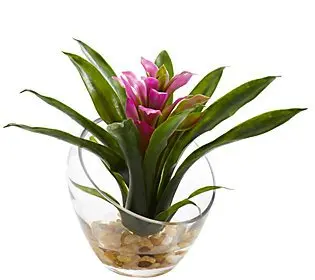 NEARLY NATURAL 8' Tropical Bromeliad Vase Arrangement Nearl Y Natural