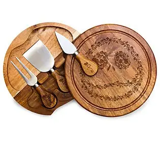 TOSCANA Nightmare Before Christmas Acacia Chees E Board & Tool