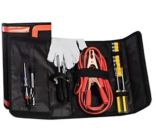 BEY-BERK 11 Piece Car Emergency Tool Set By