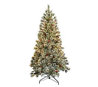 NATIONAL TREE COMPANY 6' Crystal Cashmere Tree W/ Clear Lights