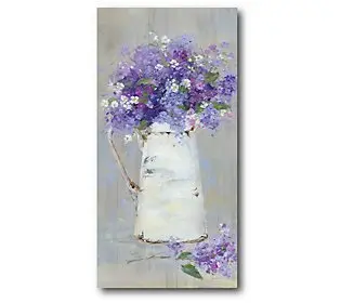 COURTSIDE MARKET Woodgrain Pitcher 12x24 Canvas Wall Art