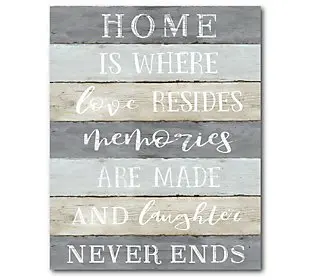 COURTSIDE MARKET My Home 16' X 20' Canvas Wall Art