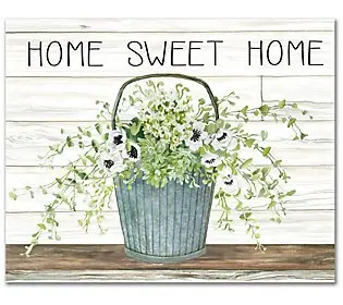 COURTSIDE MARKET Galvanized Bucket 16' X 20' Ca Nvas Wall Art