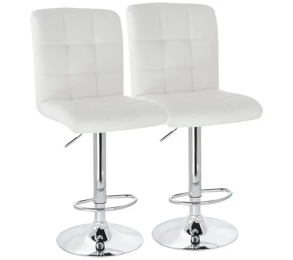 ELAMA Square Bar Stool Set Of 2