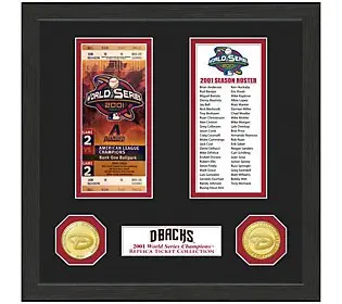 HIGHLAND MINT Arizona Diamondbacks World Series Ticket Collec Tion