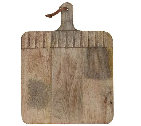 FORESIDE HOME & GARDEN Foreside Wide Rectangle Hand Carved Wood Cuttin G Board