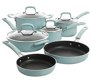 KENMORE Elite Andover 10 Piece Aluminum Cookwar E Set