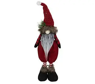 NORTHLIGHT 17' Red And Black Buffalo Plaid Gnom E Figure