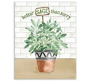 COURTSIDE MARKET Herb Garden V 20' X 24' Canvas Wall Art