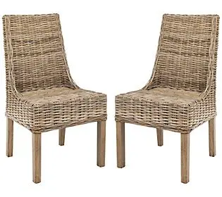 SAFAVIEH Suncoast 18h Rattan Arm Chair